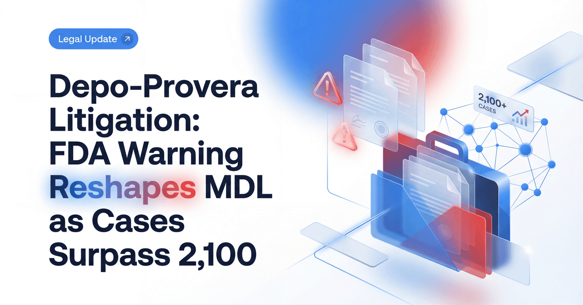Depo-Provera Litigation: FDA Warning Reshapes MDL as Cases Surpass ...