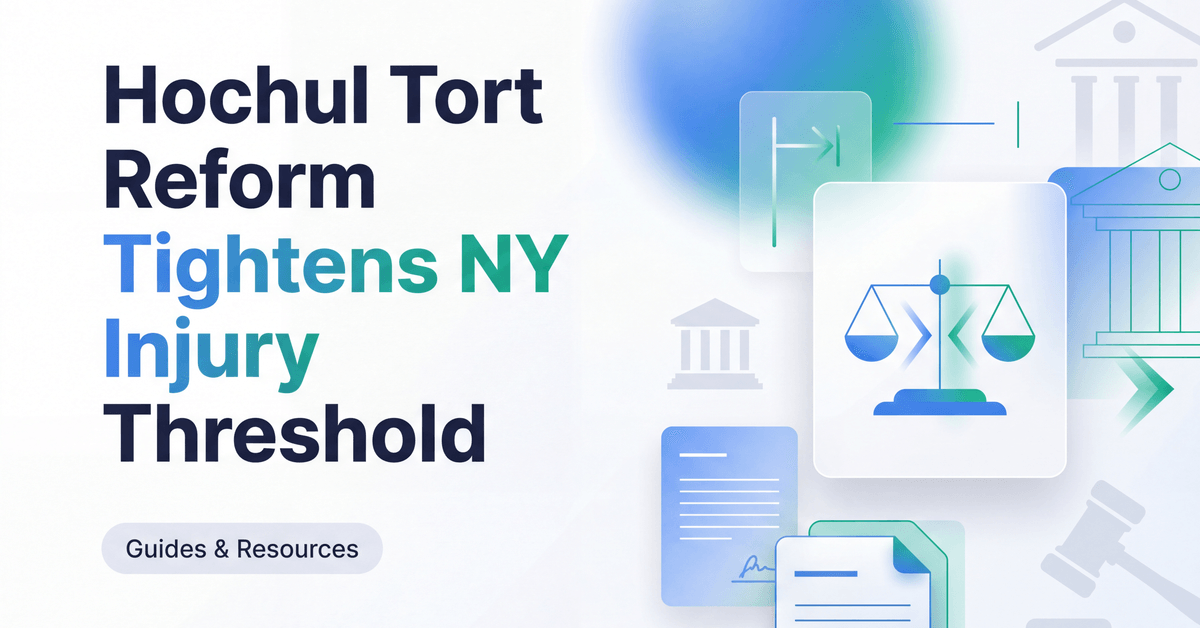 Hochul Tort Reform Tightens NY Injury Threshold | LlamaLab Blog
